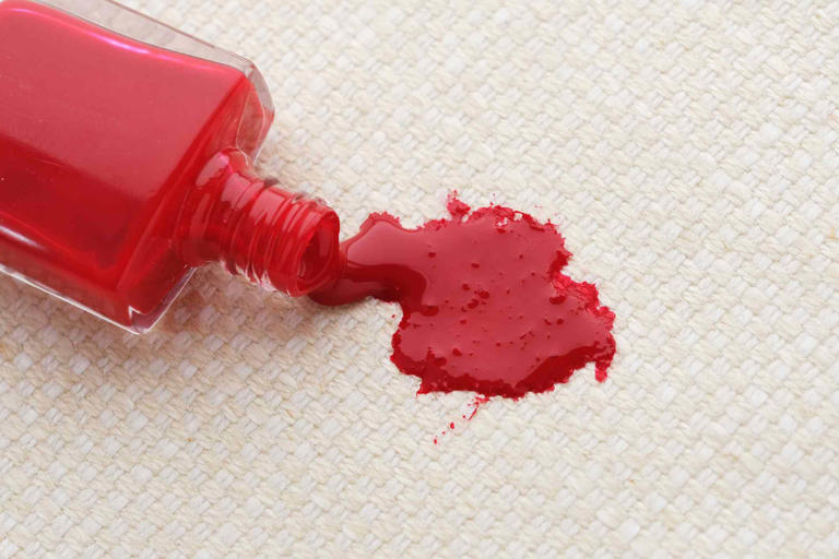 This is the safest way to remove nail polish from your couch, cleaning ...