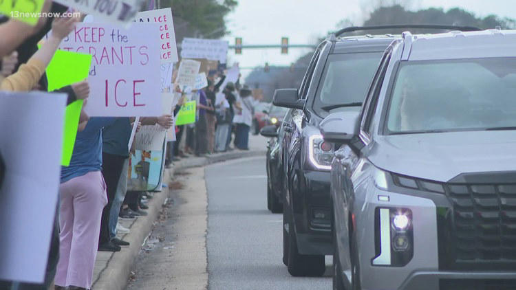 'ICE out for good' demonstrations continue across Hampton Roads