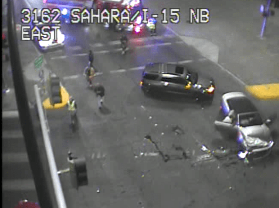 Las Vegas I-15 crash injures 2, DUI uspected