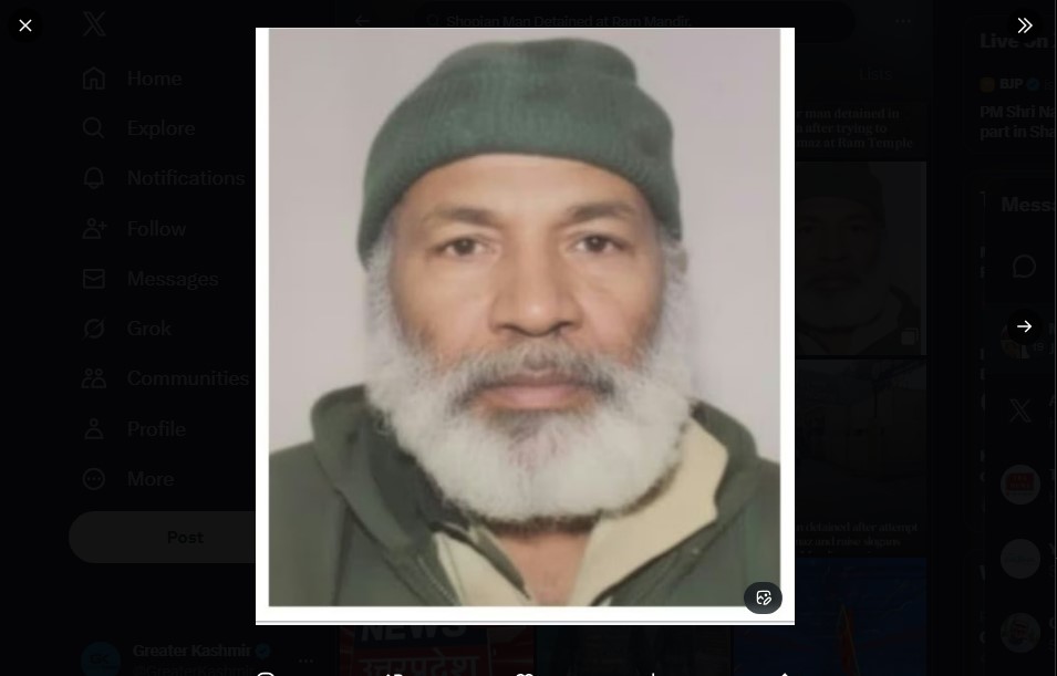 Kashmiri man detained over 'attempt' to offer namaz at Ayodhya Ram ...