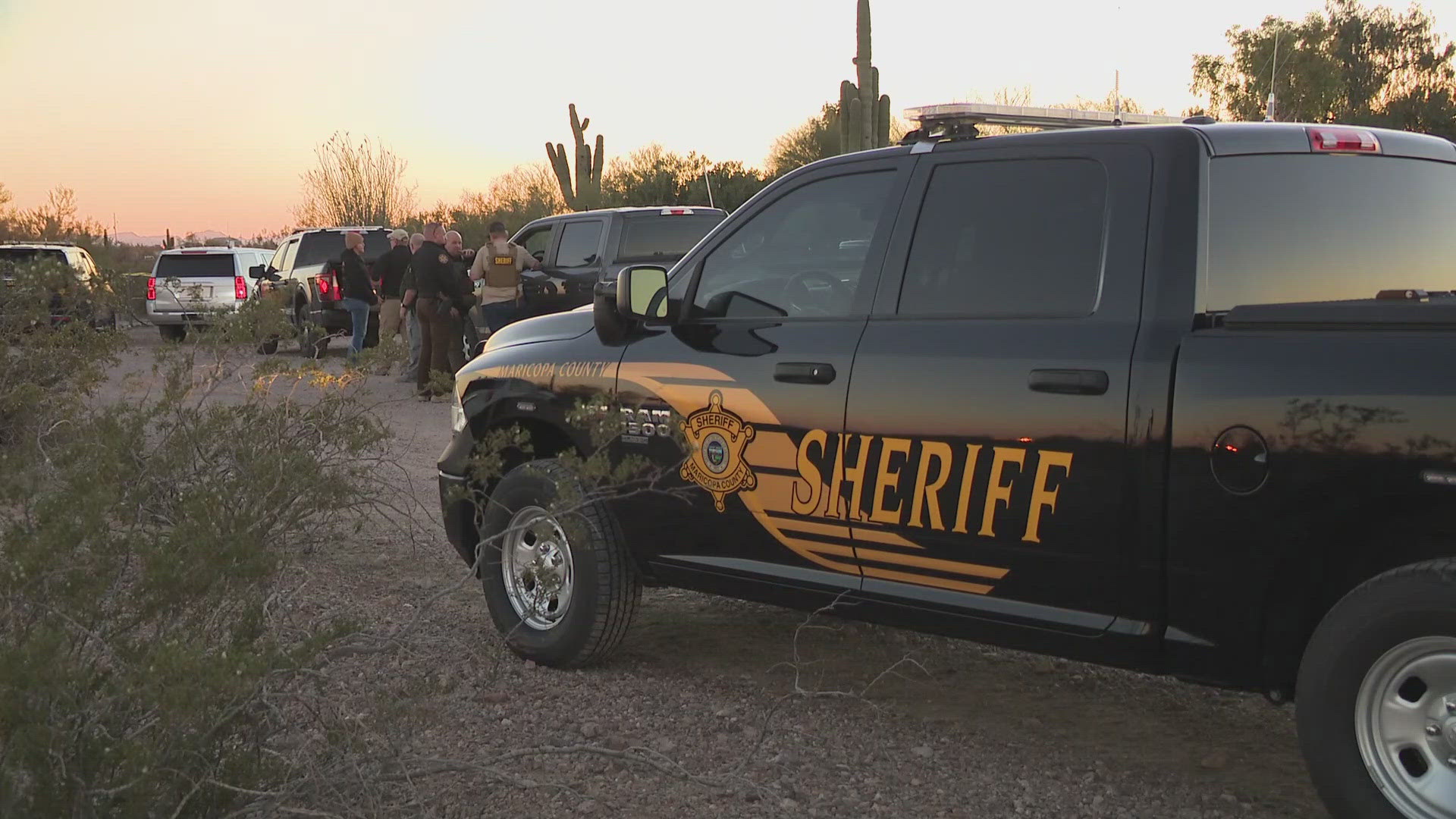 MCSO Animal Crimes Unit surrounding property in Tonopah