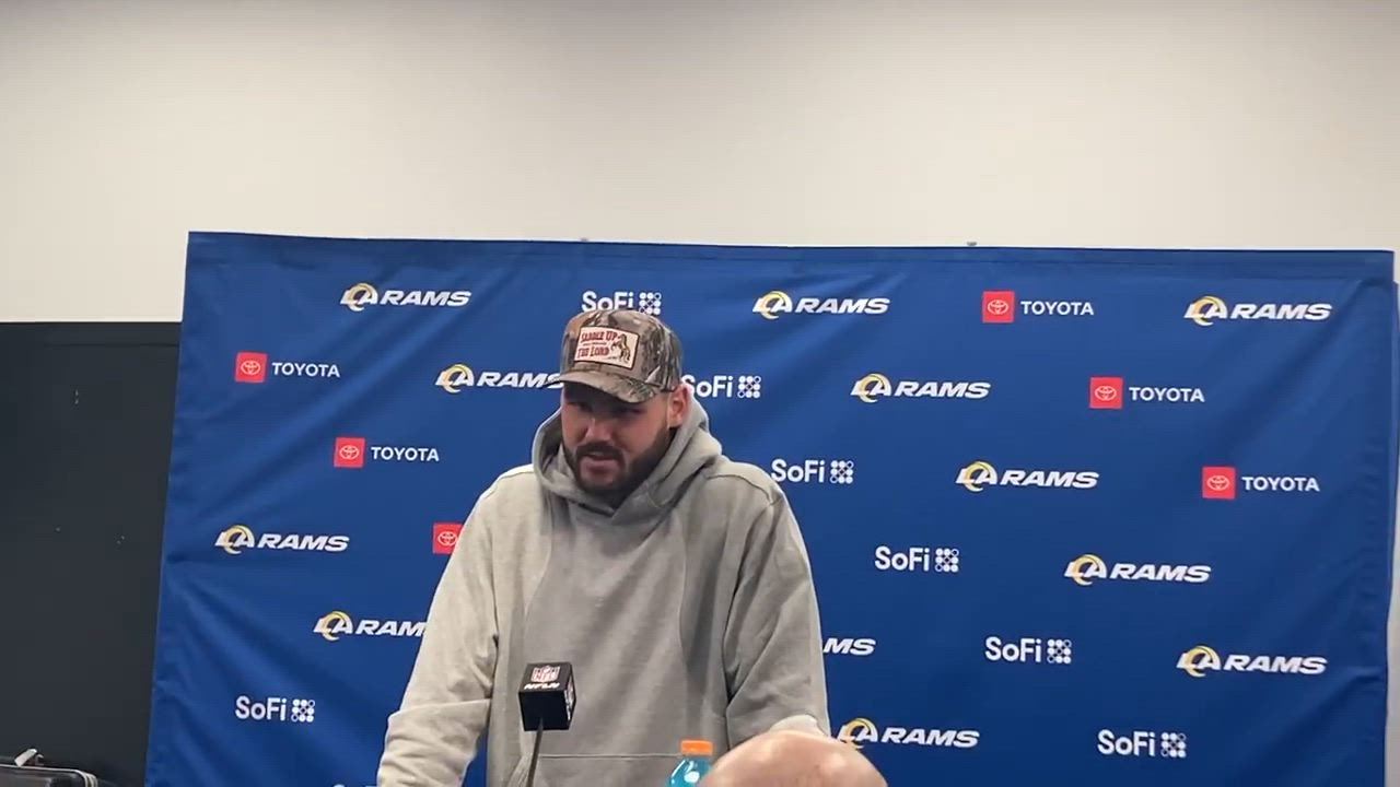 Los Angeles Rams TE Colby Parkinson discusses game-winning catch ...