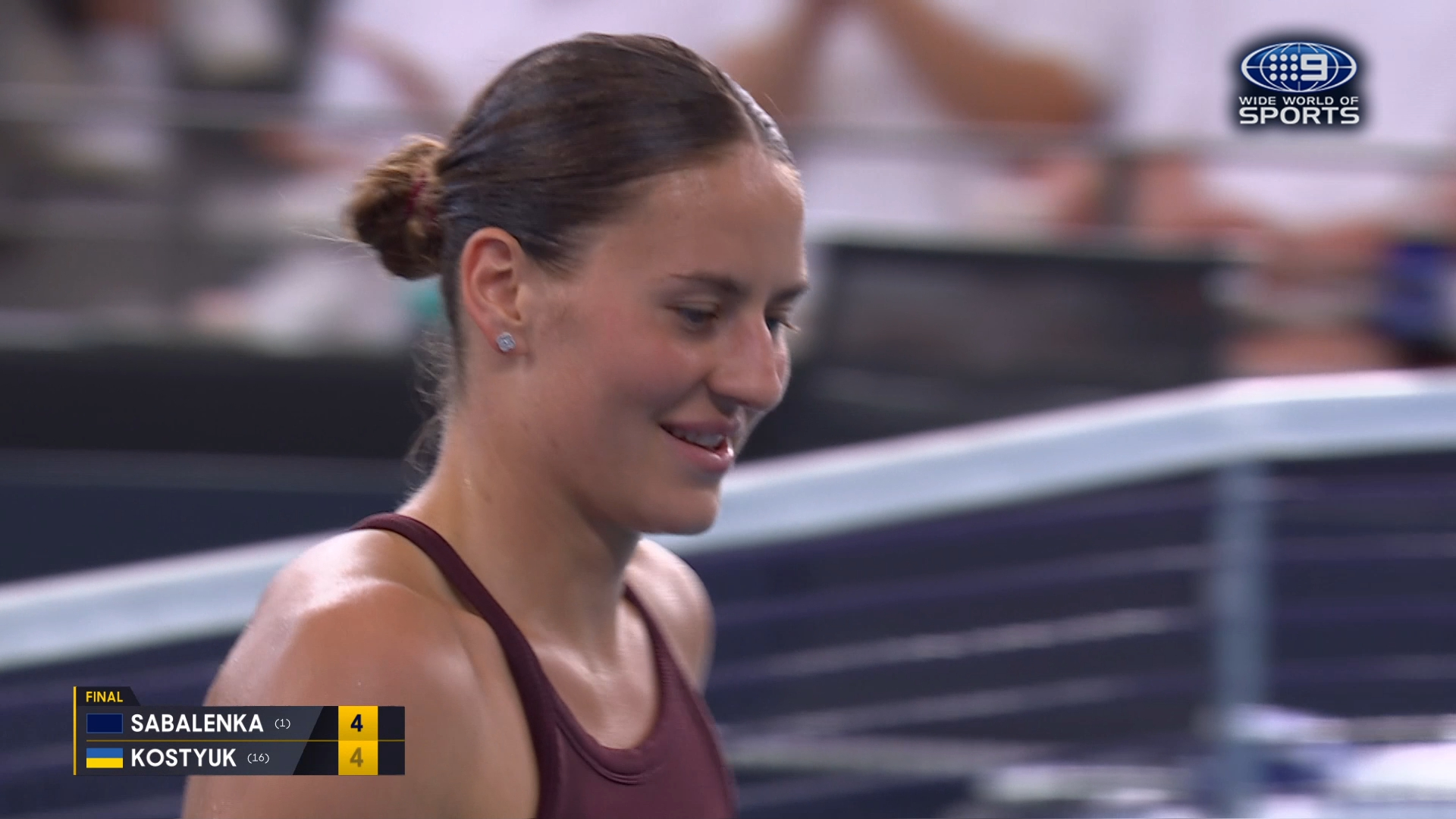 Kostyuk stunned as miss hit sparks rare mistake from rival