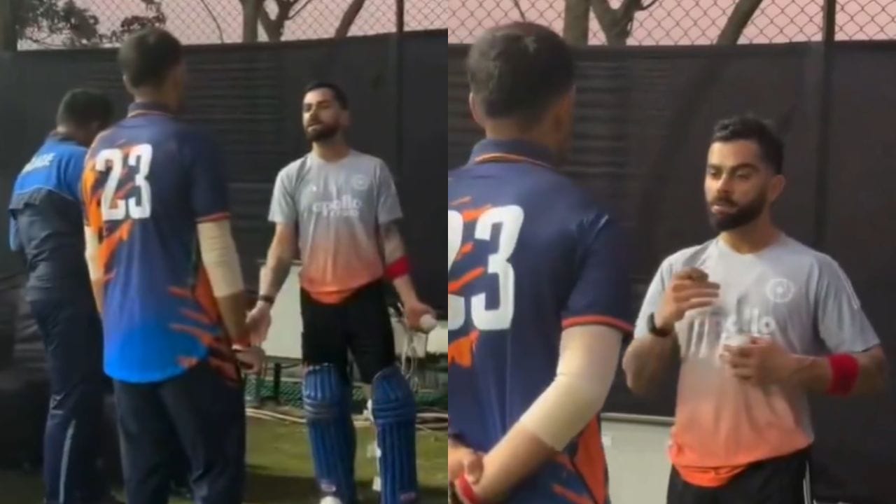 ‘Agar maar padh bhi jaati..’: Virat Kohli gives special pep-talk to net ...
