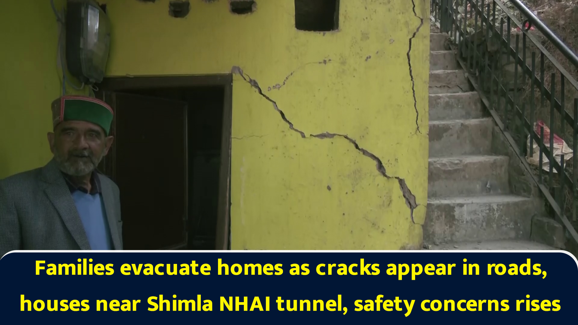 Families evacuate homes as cracks appear in roads, houses near Shimla ...