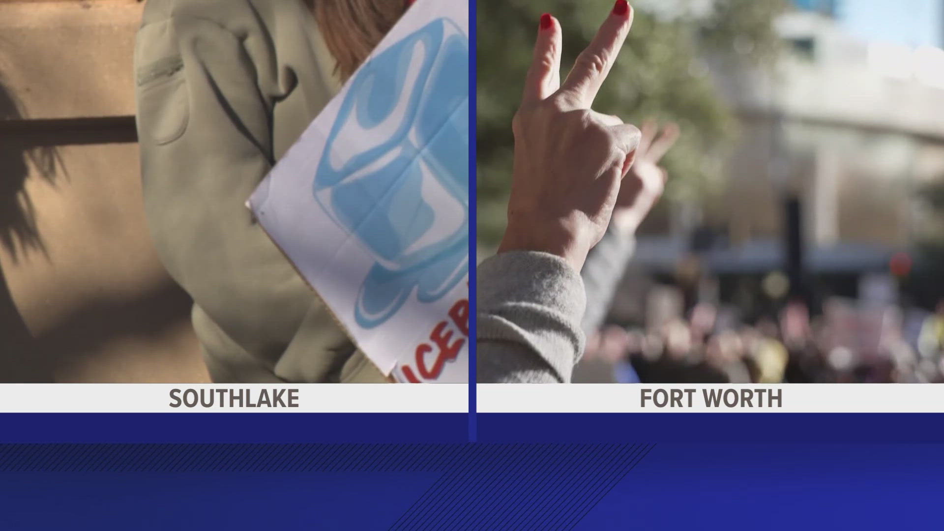 ICE protests held in North Texas on Saturday