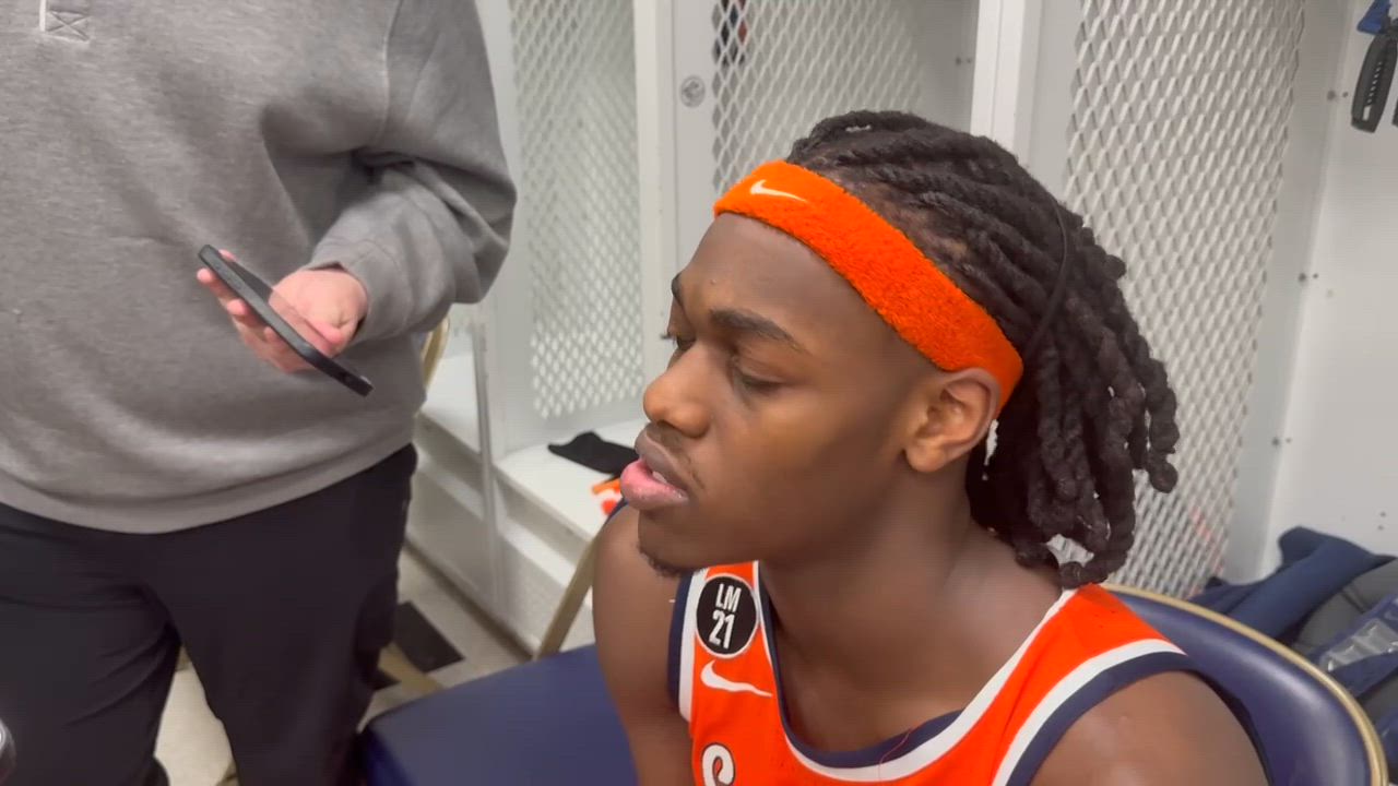 William Kyle III after Syracuse defeats Pitt