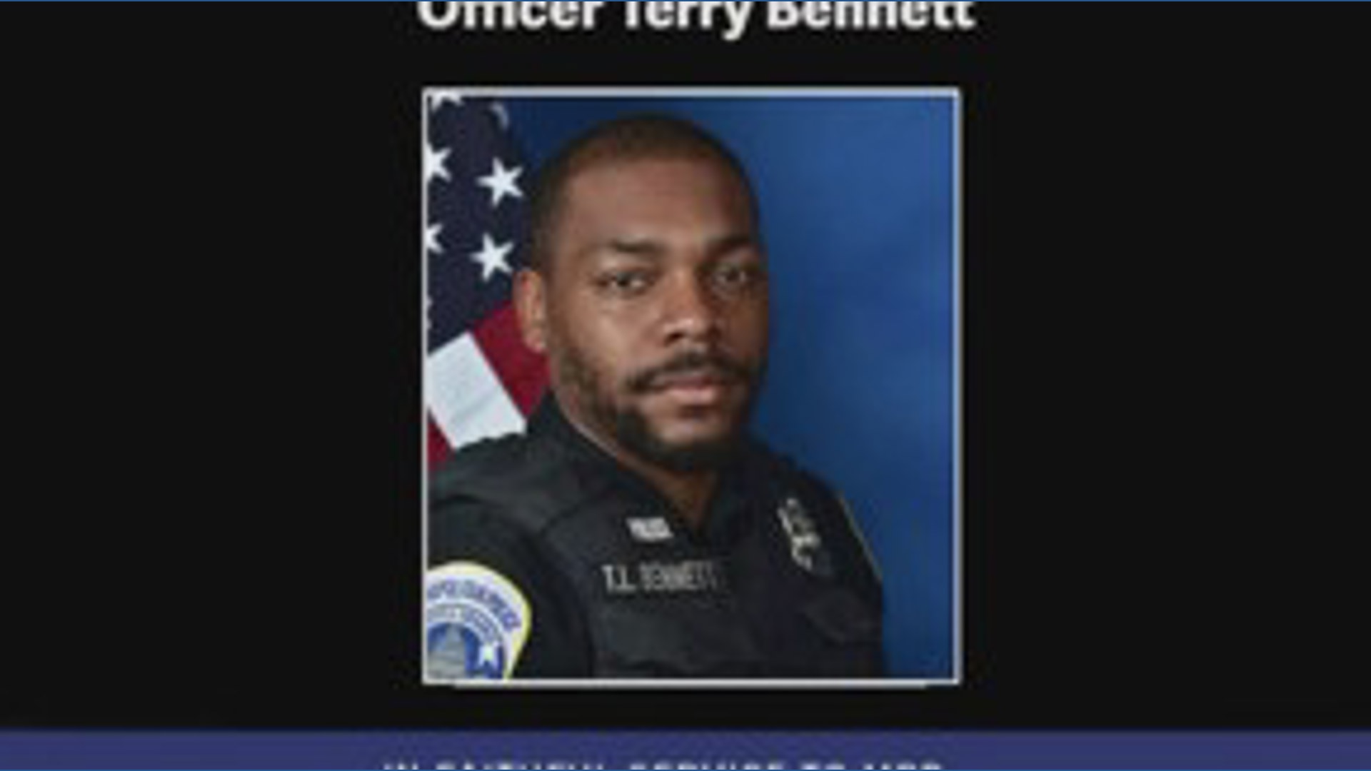 Man arrested and charged for the death of DC officer Terry Bennett