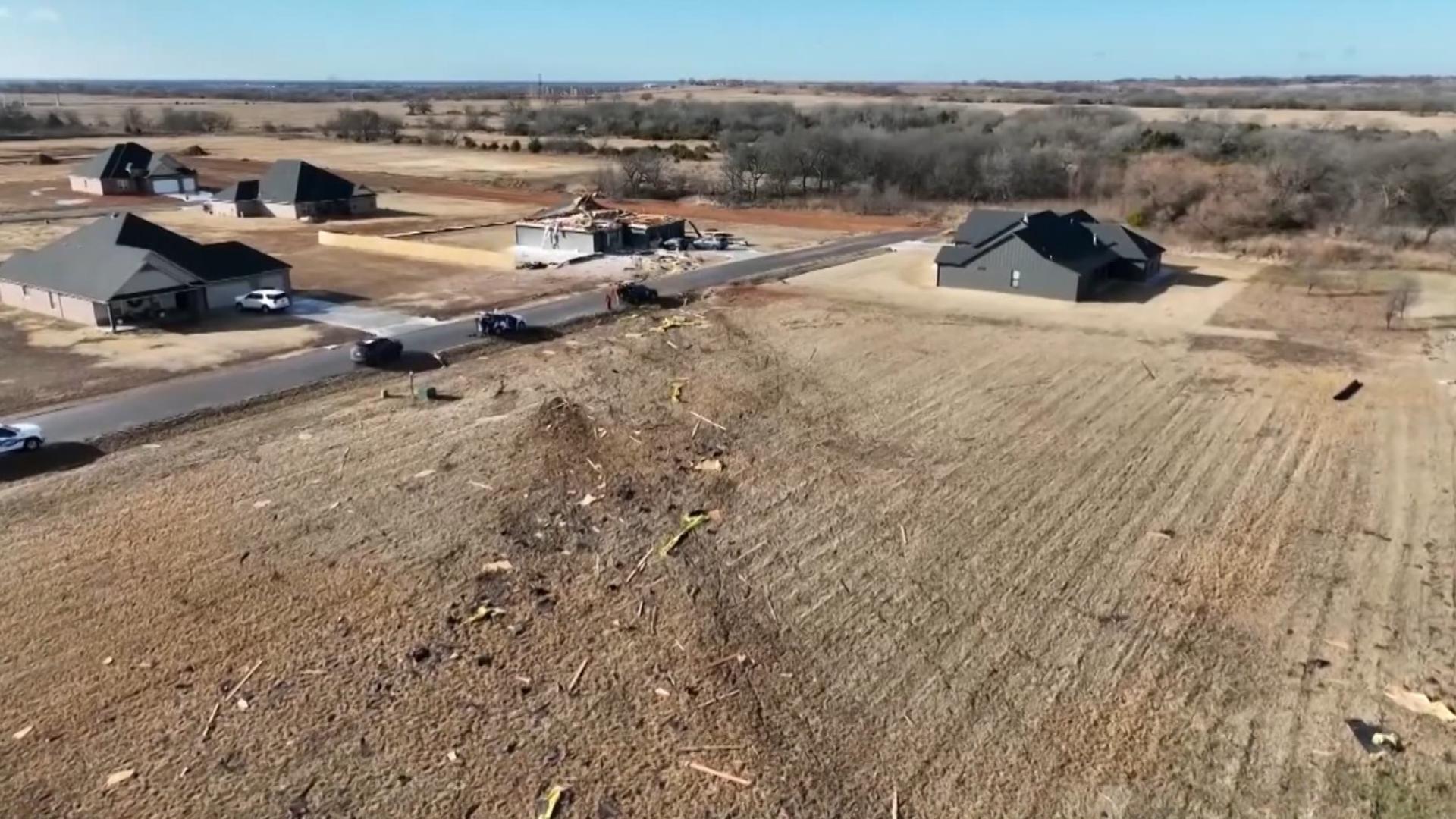 Family's Oklahoma home destroyed after EF-2 tornado