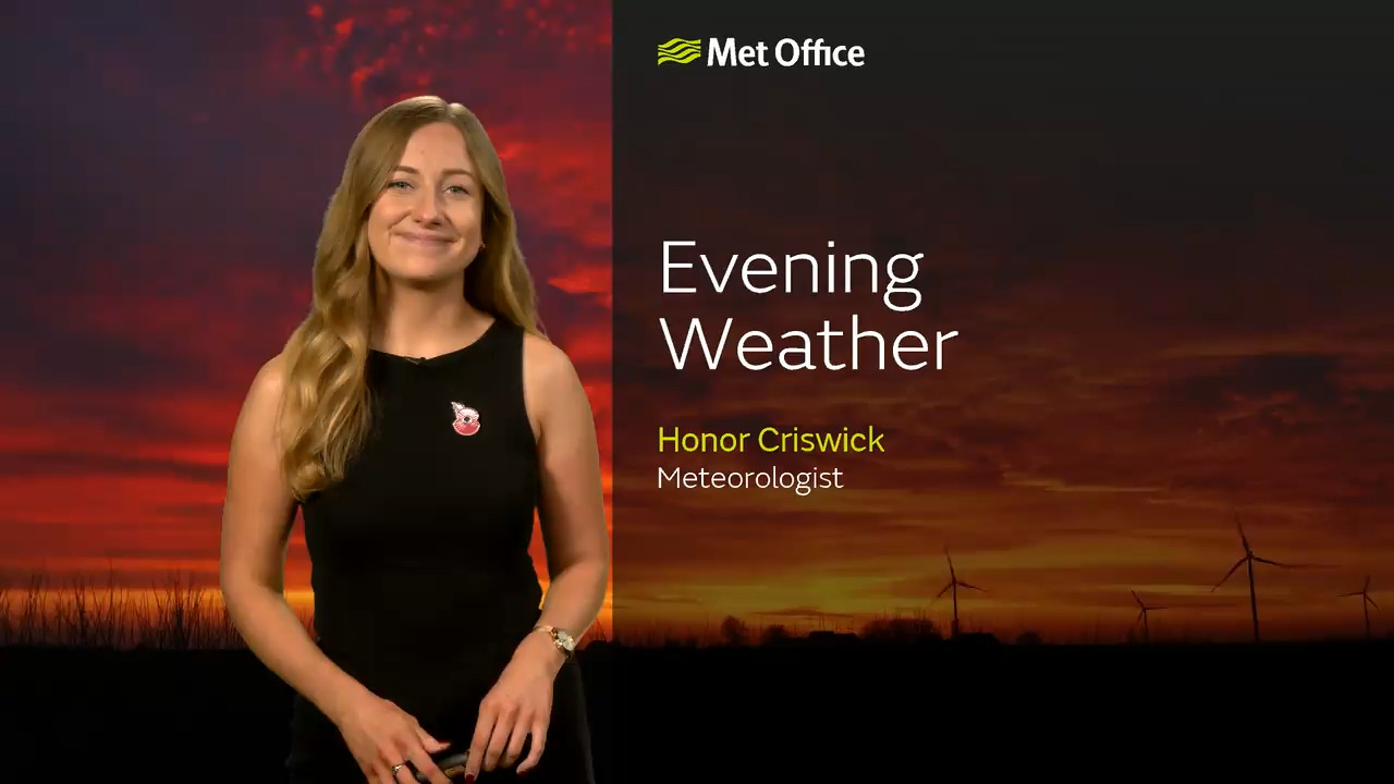 Met Office Friday evening weather forecast 31/10/2025