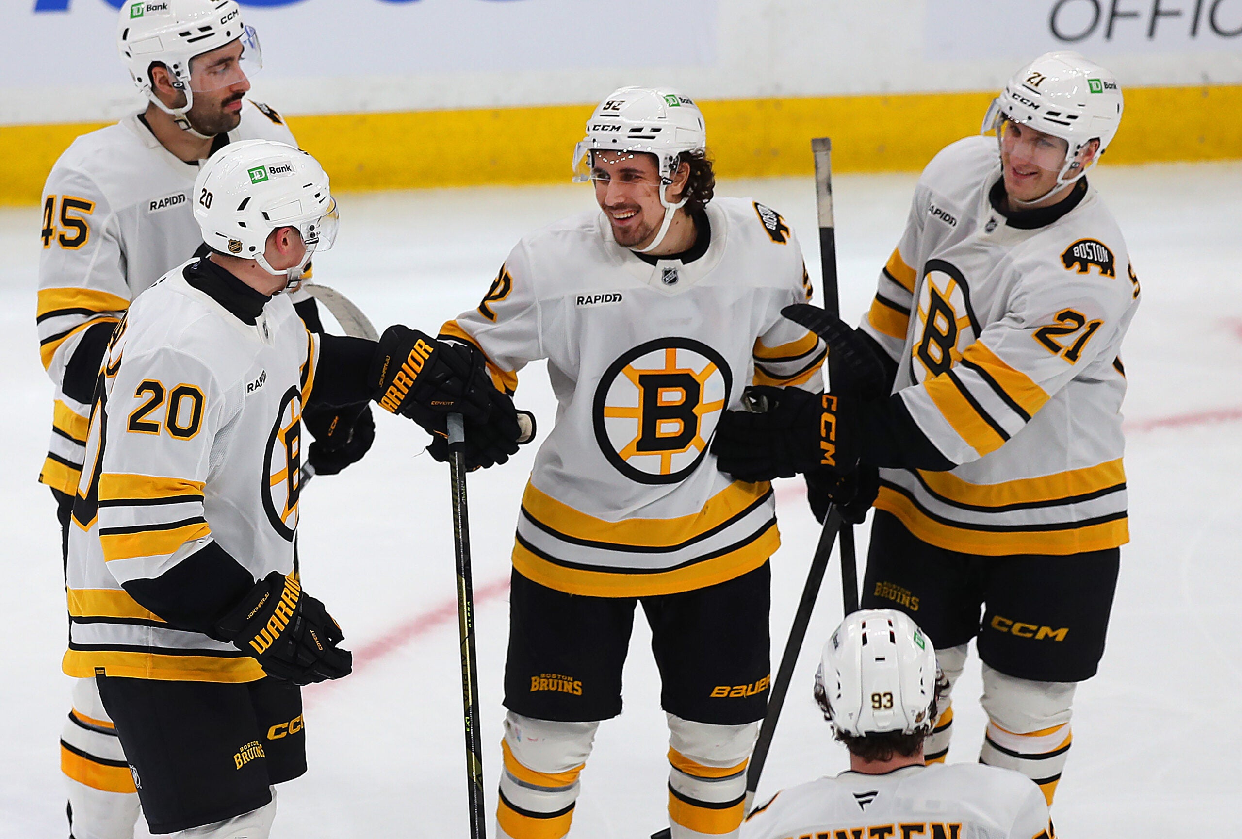 Bruins make history as Pavel Zacha, Marat Khusnutdinov both score hat ...
