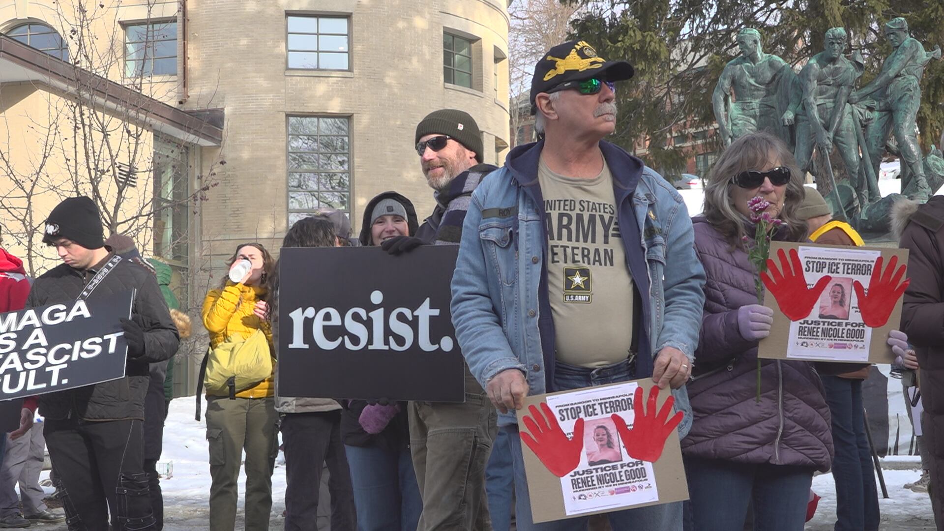 Bangor demonstrators join nationwide anti-ICE protests in wake of ...