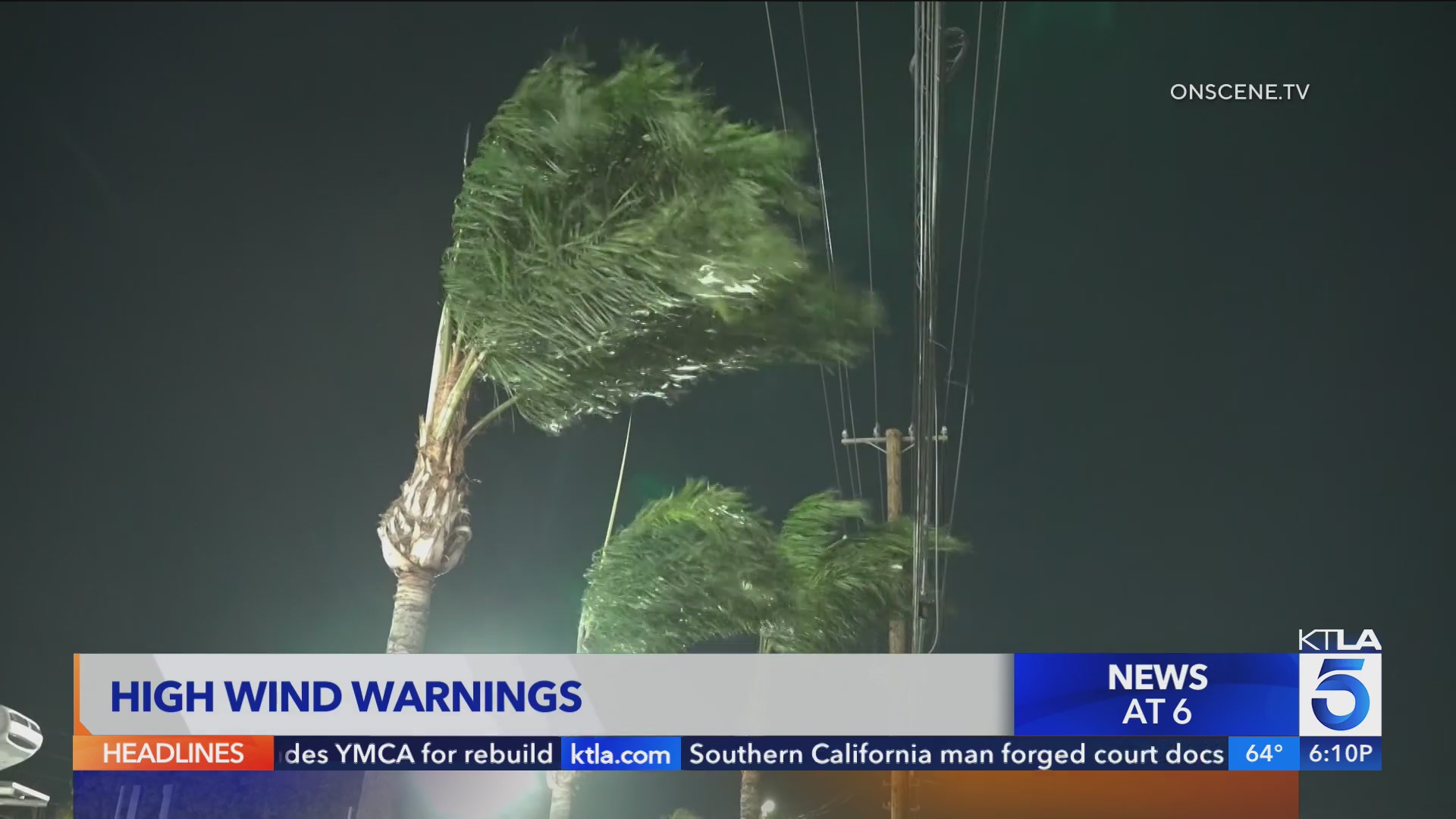 Santa Ana winds continue battering Southern California, bringing chilly ...