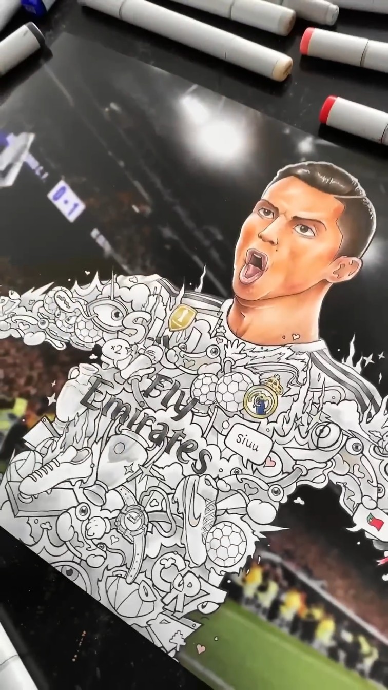 Reimagining Ronaldo through my art