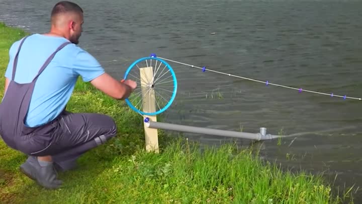 Innovative water wheel pumping system