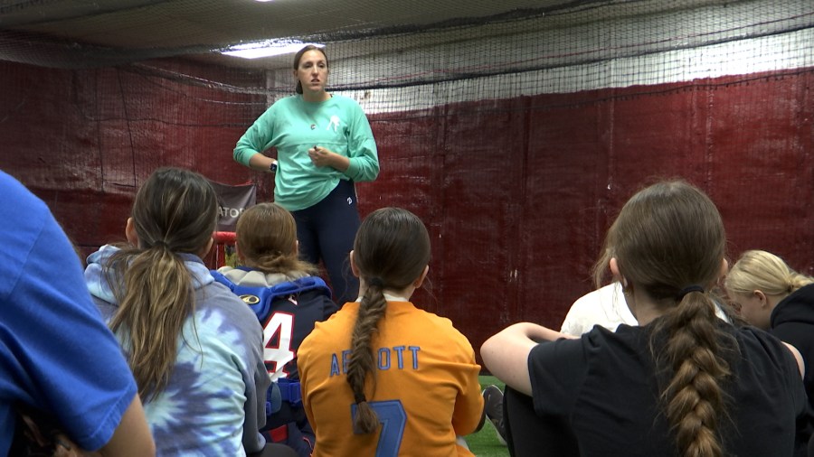 Softball great Monica Abbott visits Sandlot Sports Academy for special ...