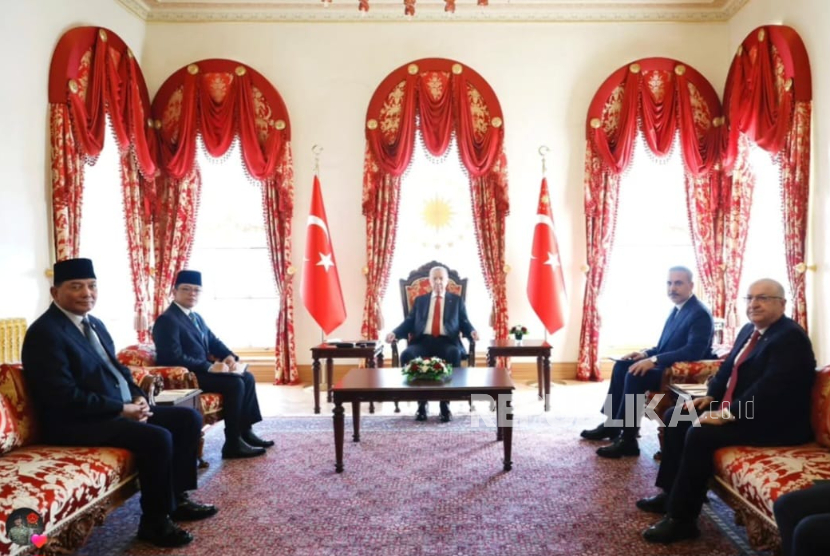 Presiden Erdogan terima kunjungan Sugiono dan Sjafrie di Istana Dolmabahce