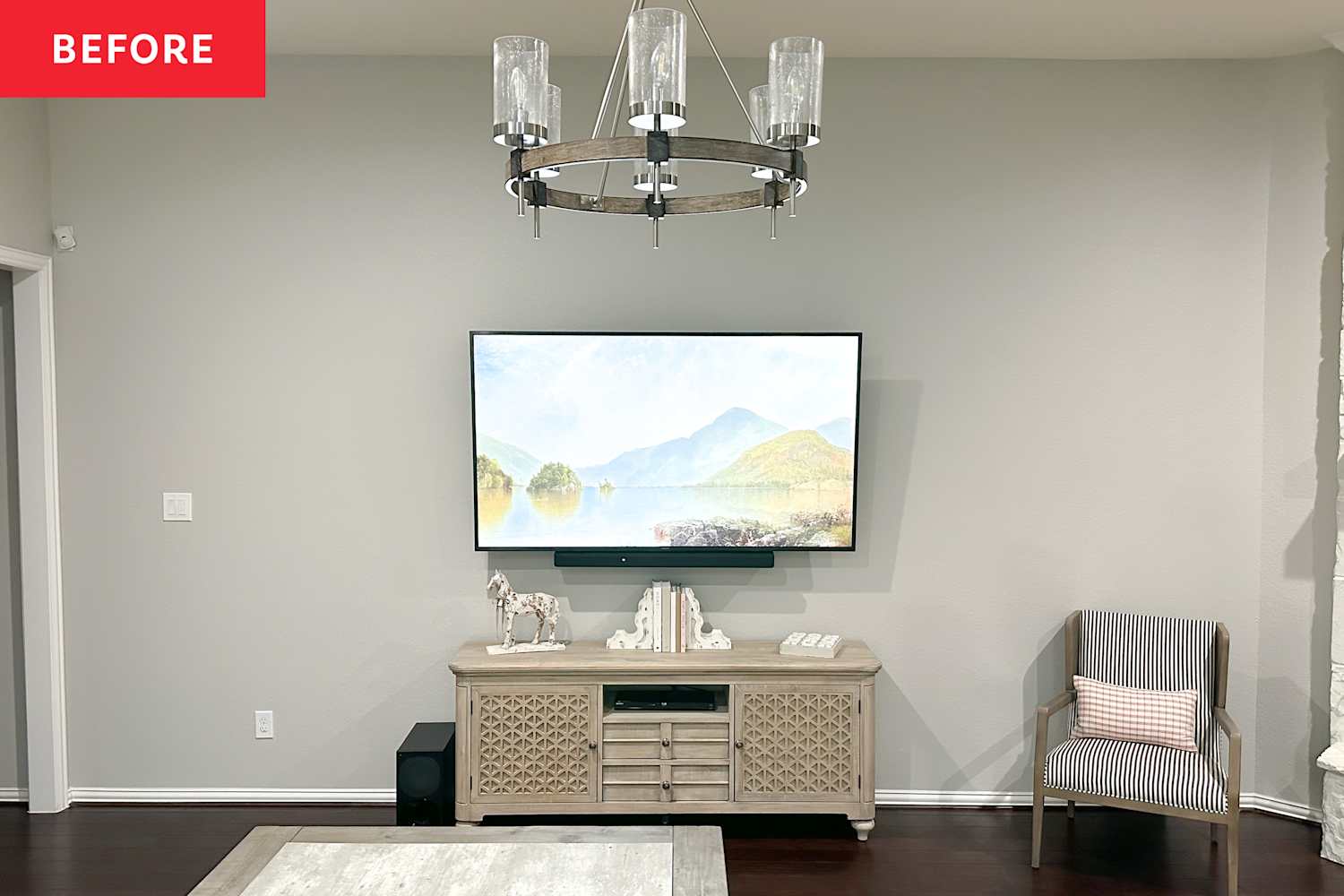 This $300 one-wall upgrade completely transforms a boring living room