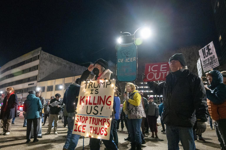 Boston protesters denounce ICE killing of Minneapolis woman