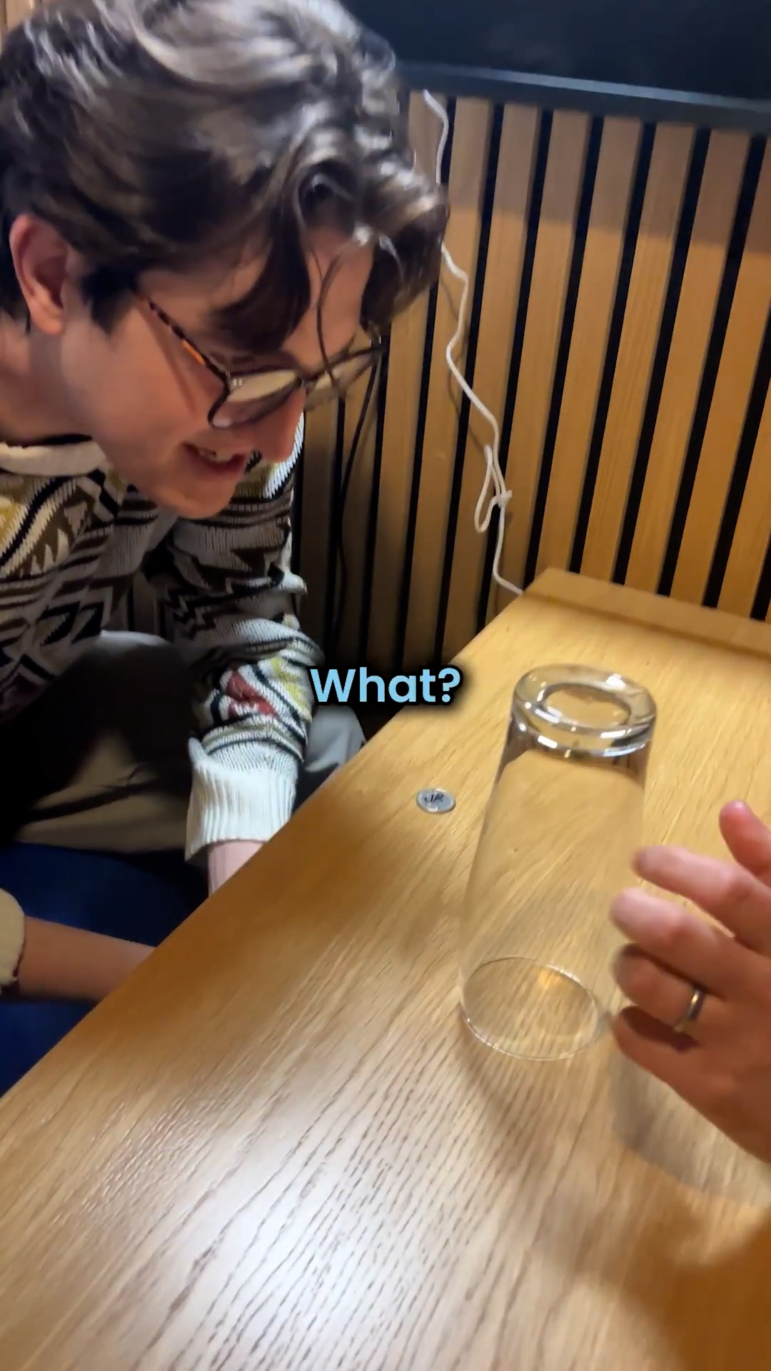 The coin moves without being touched