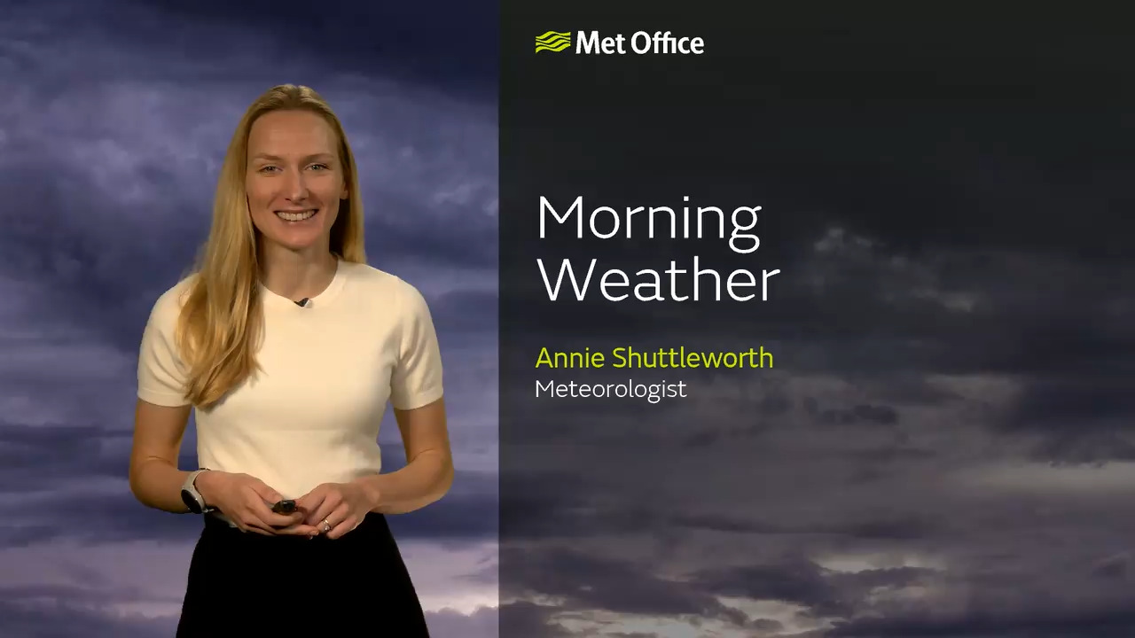 Met Office Saturday morning weather forecast 22/11/2025