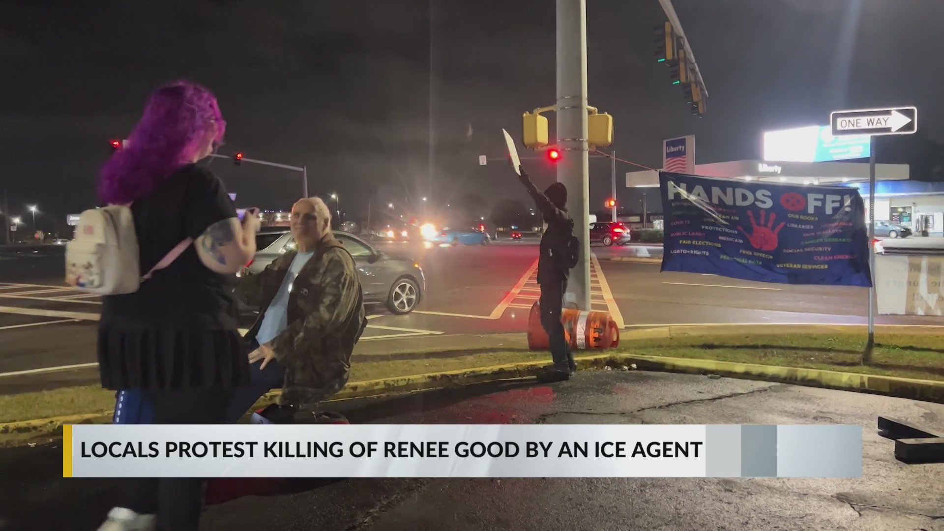 Locals protest killing of Renee Good by ICE agent