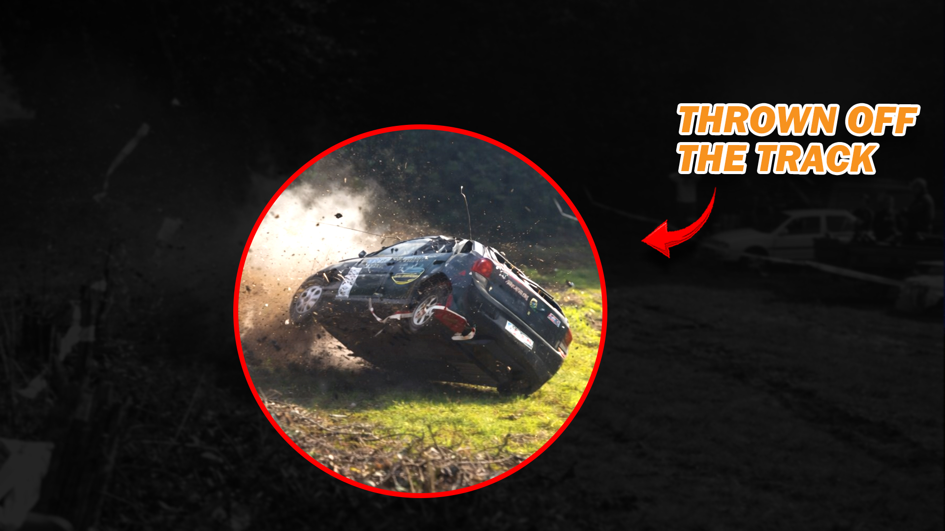 Crash Caused Flying Off the Track