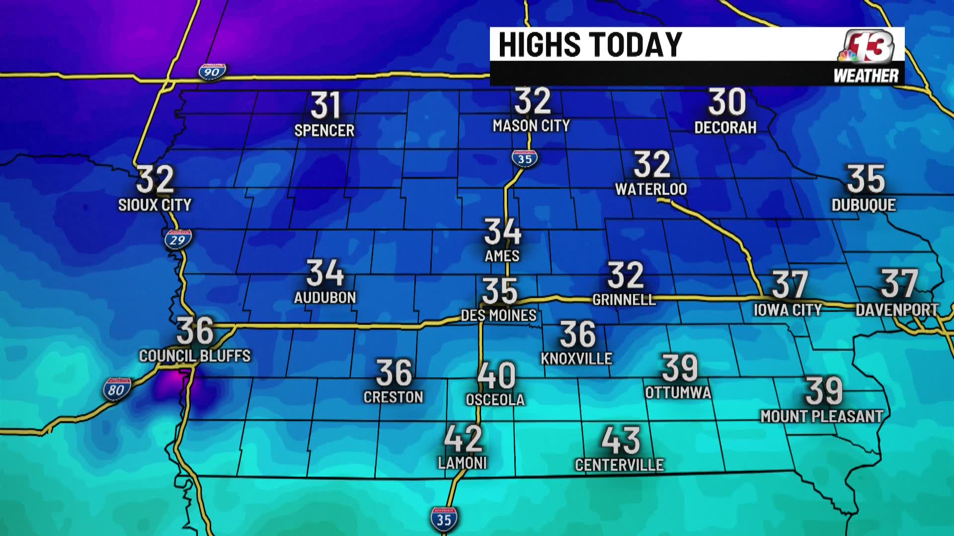 Jason Parkin's Saturday night forecast