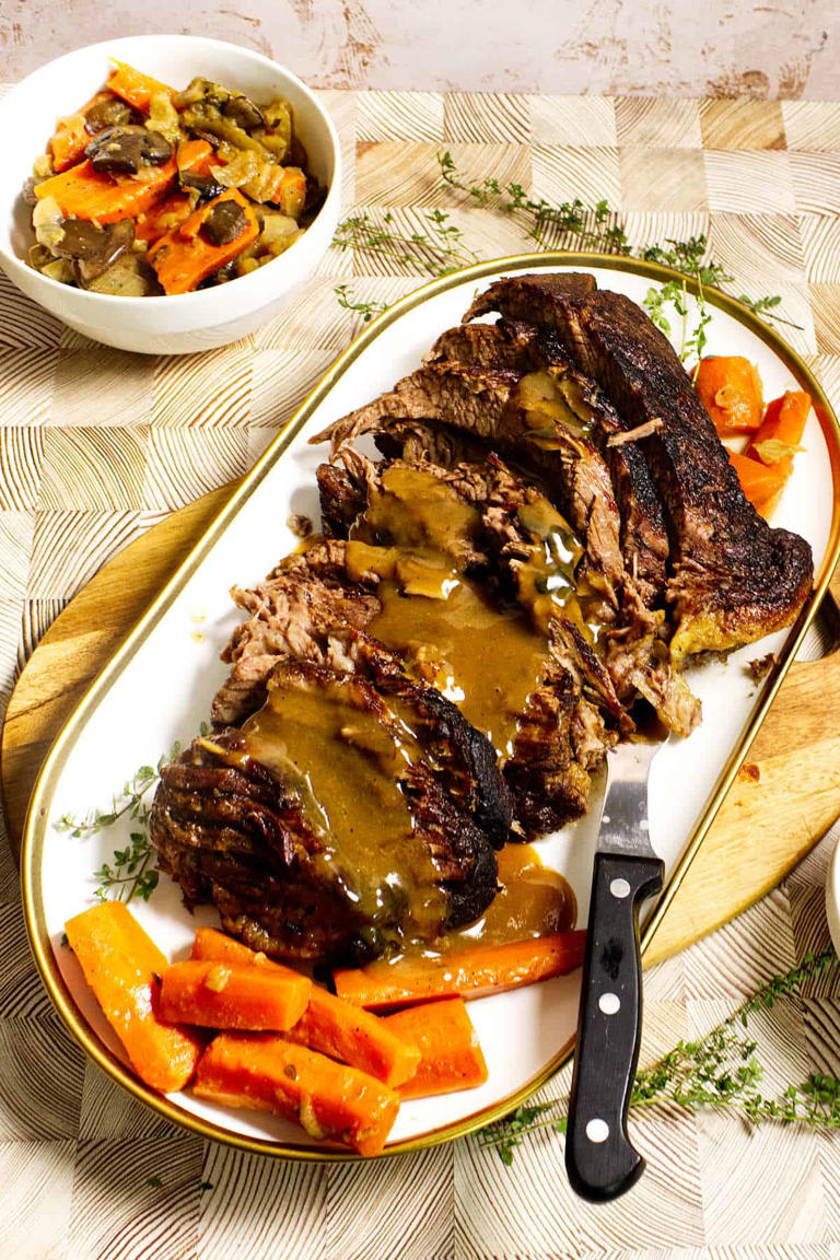 Cider braised beef brisket with fennel