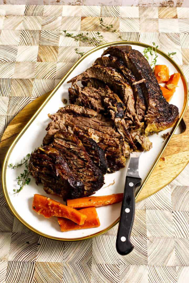 Cider braised beef brisket with fennel