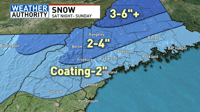 Wintry mix ends with afternoon snow showers, brighter week ahead