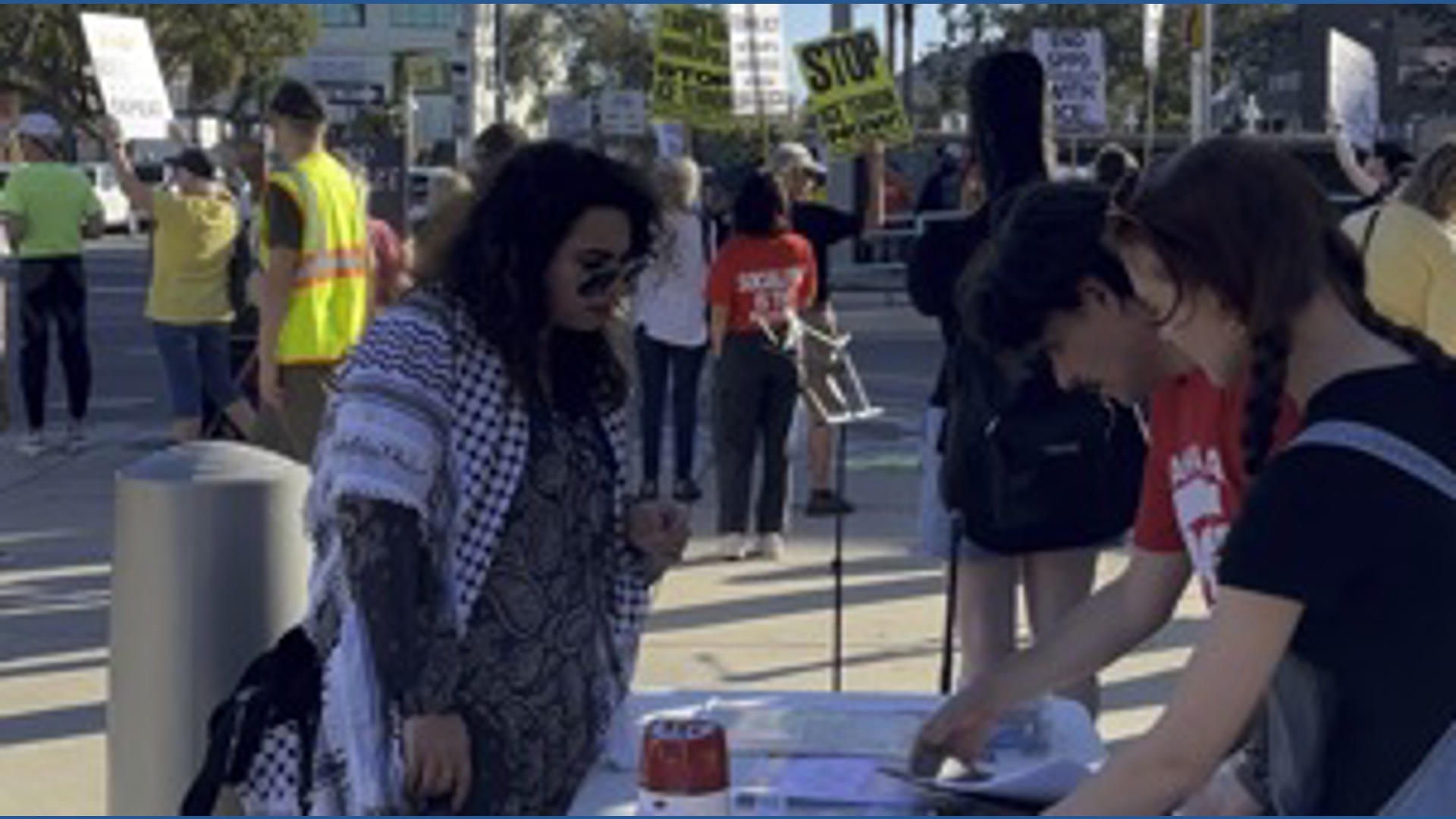 ICE protest outside St. Pete Police Headquarters