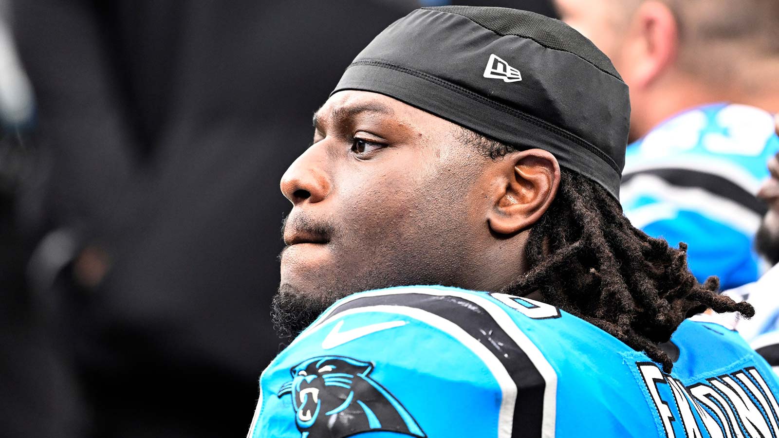 Panthers LT Ikem Ekwonu suffered 'significant' knee injury vs. Rams