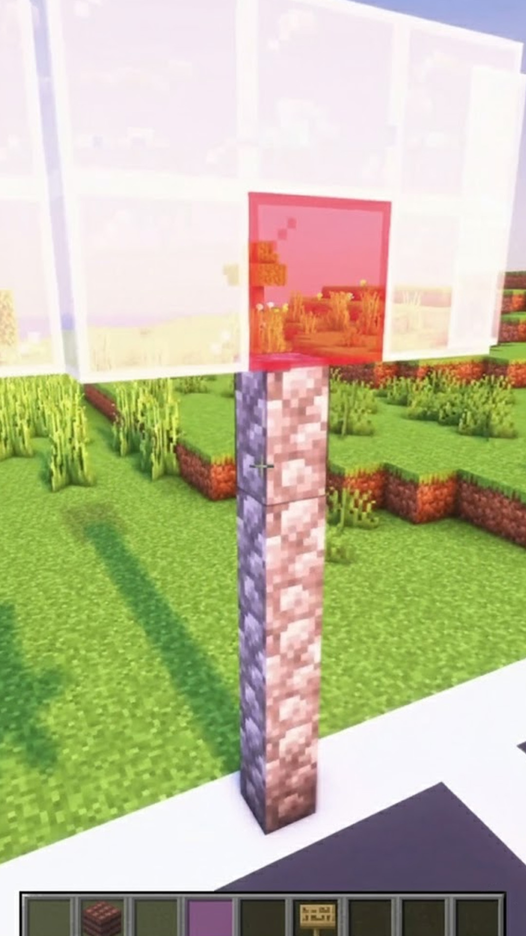 Building a basketball court in Minecraft