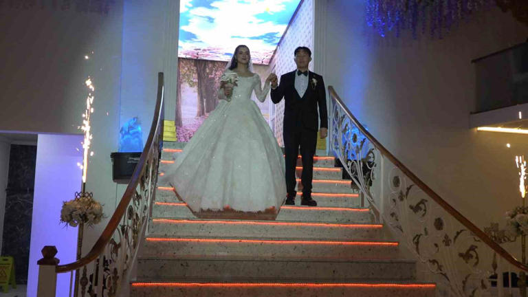 Güney Kore’den iş için geldiği Türkiye’ye damat oldu