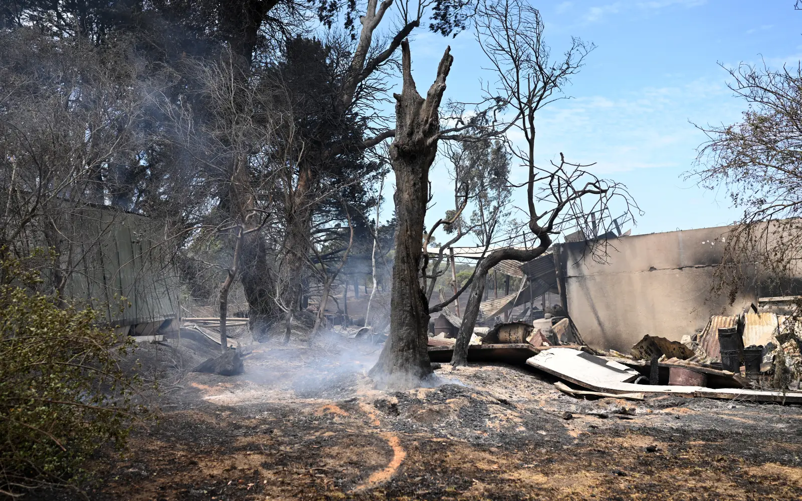 Scores of homes razed, 1 dead in Australian bushfires