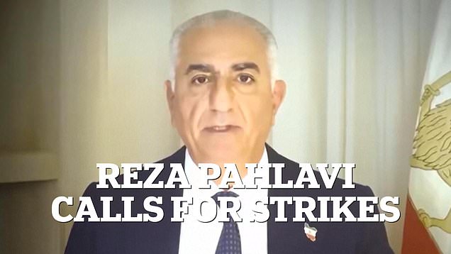 Exiled son of Iran's last Shah calls for nationwide strikes