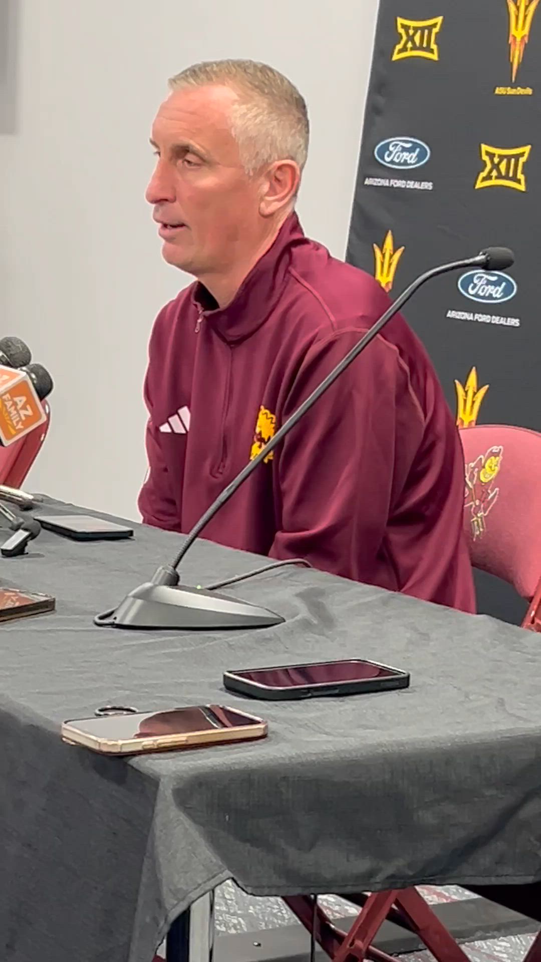 ASU Sun Devils head basketball coach Bobby Hurley on rebounding after a ...