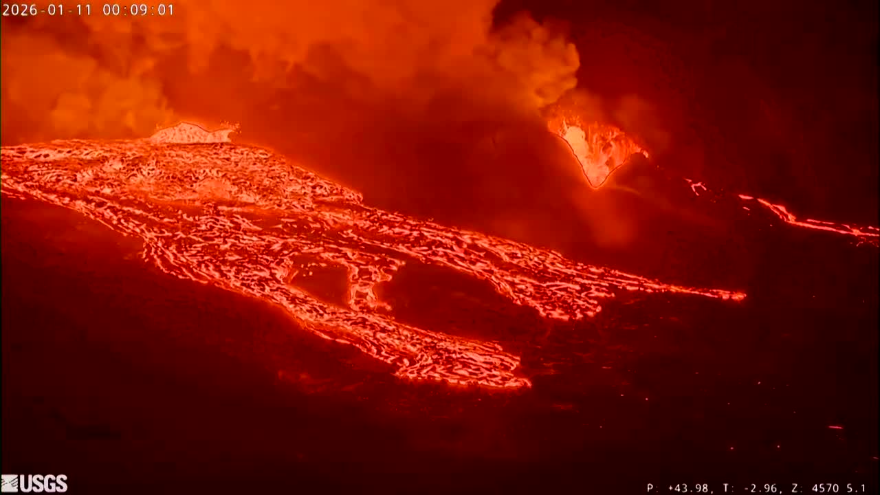 Lava flows from Hawaii's erupting Kilauea volcano