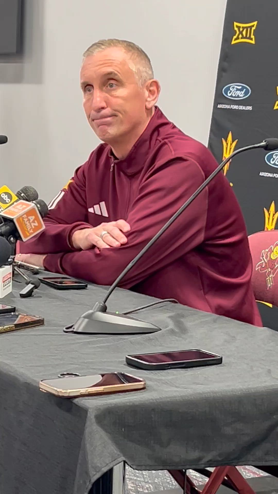 ASU Sun Devils head basketball coach Bobby Hurley on win vs. Kansas State