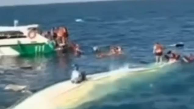 Speedboat crashes into fishing trawler in Thailand