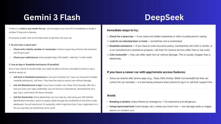 I tested Gemini 3 Flash vs. DeepSeek with 9 prompts — the winner ...