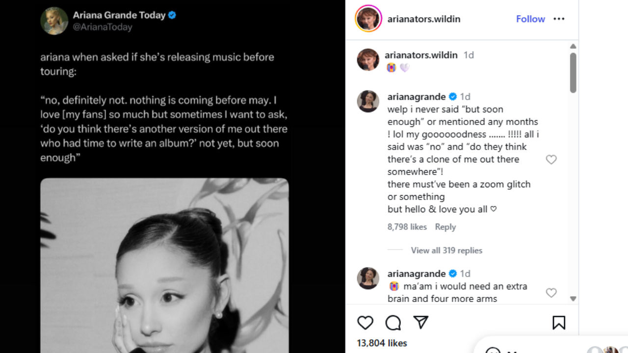 Ariana Grande hits pause on new music chatter, sets expectations with ...