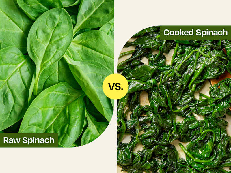 Raw spinach vs. cooked spinach: Which is healthier? Two nutritionists ...