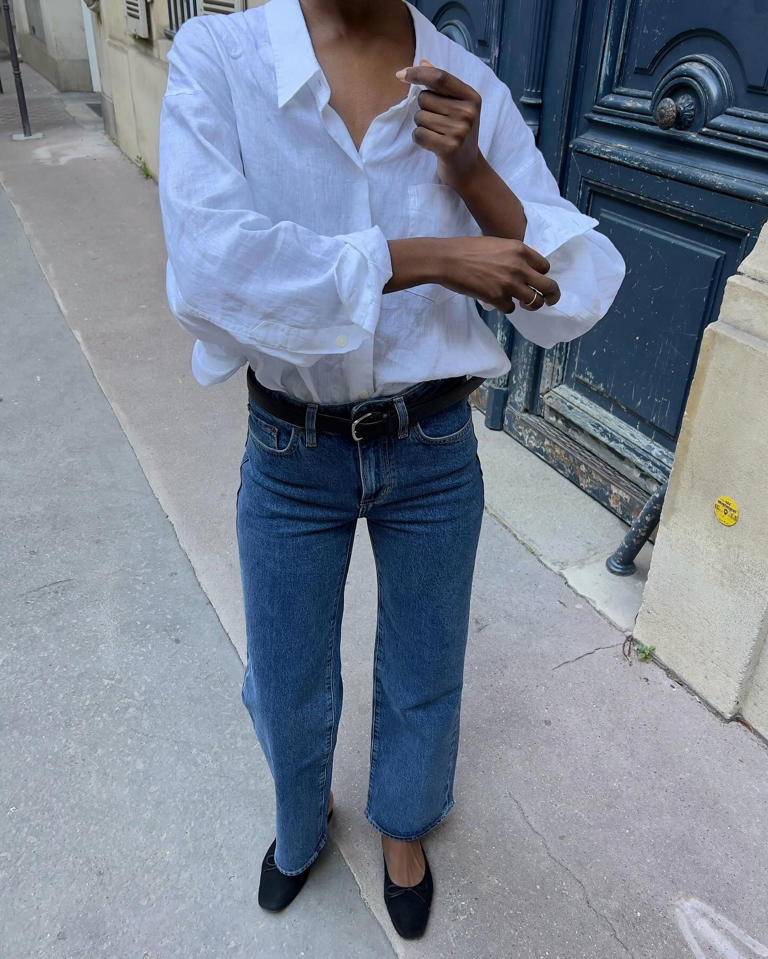 The '90s stove pipe jeans trend is back—these are the shoes they look ...