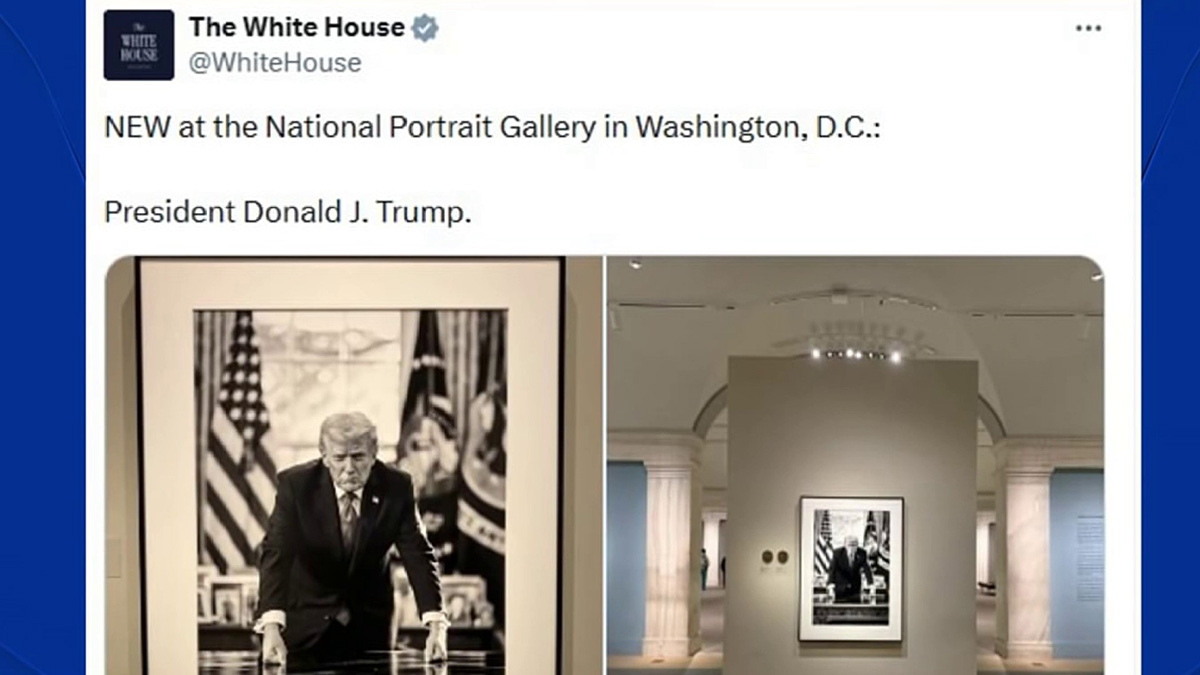 Trump portrait at National Portrait Gallery has impeachment reference ...