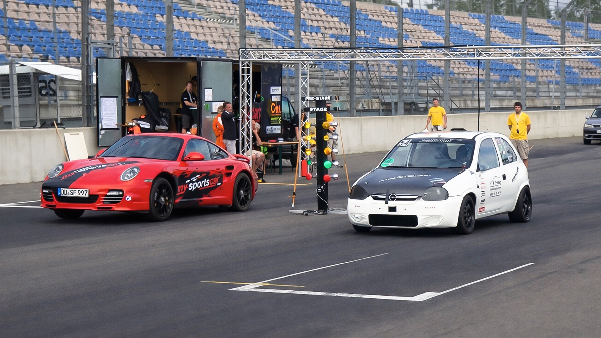 Can Opel Corsa Turbo compete with Porsche 997?