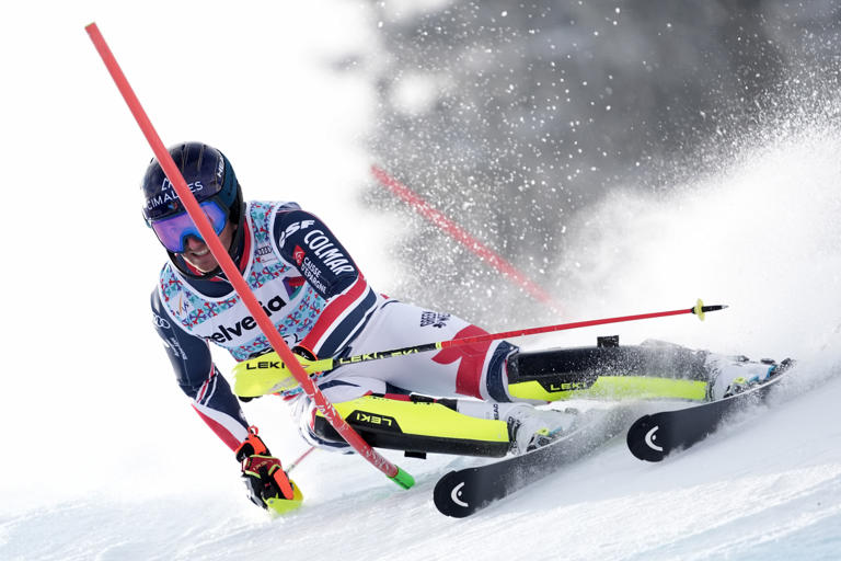 Kristoffersen misset i Adelboden – nær 100 pallplasser