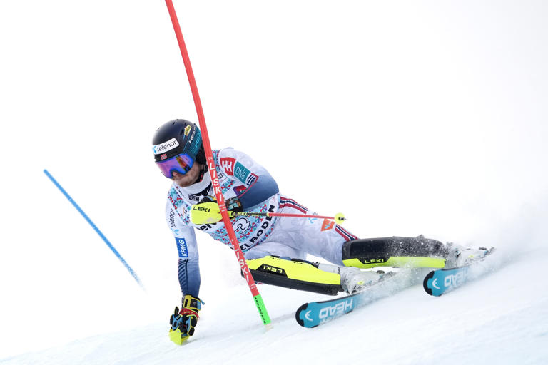 Kristoffersen misset i Adelboden – nær 100 pallplasser