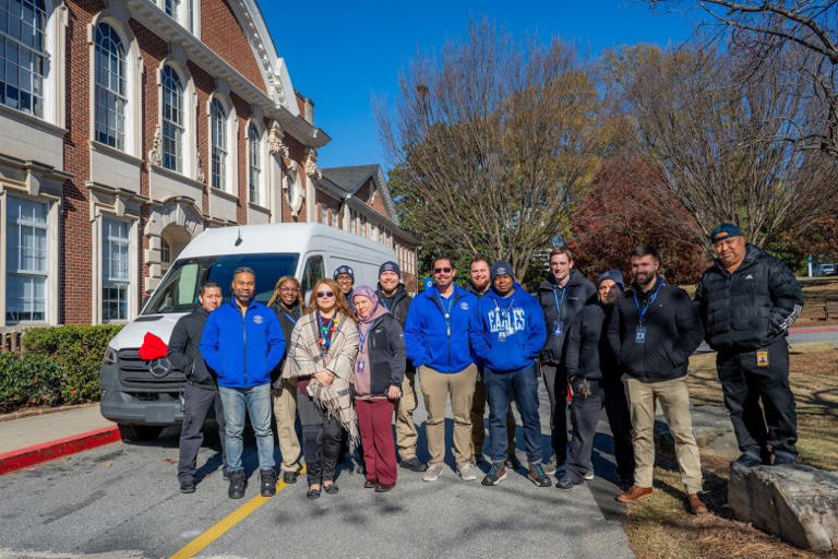 Atlanta International School receives electric van from Mercedes-Benz USA